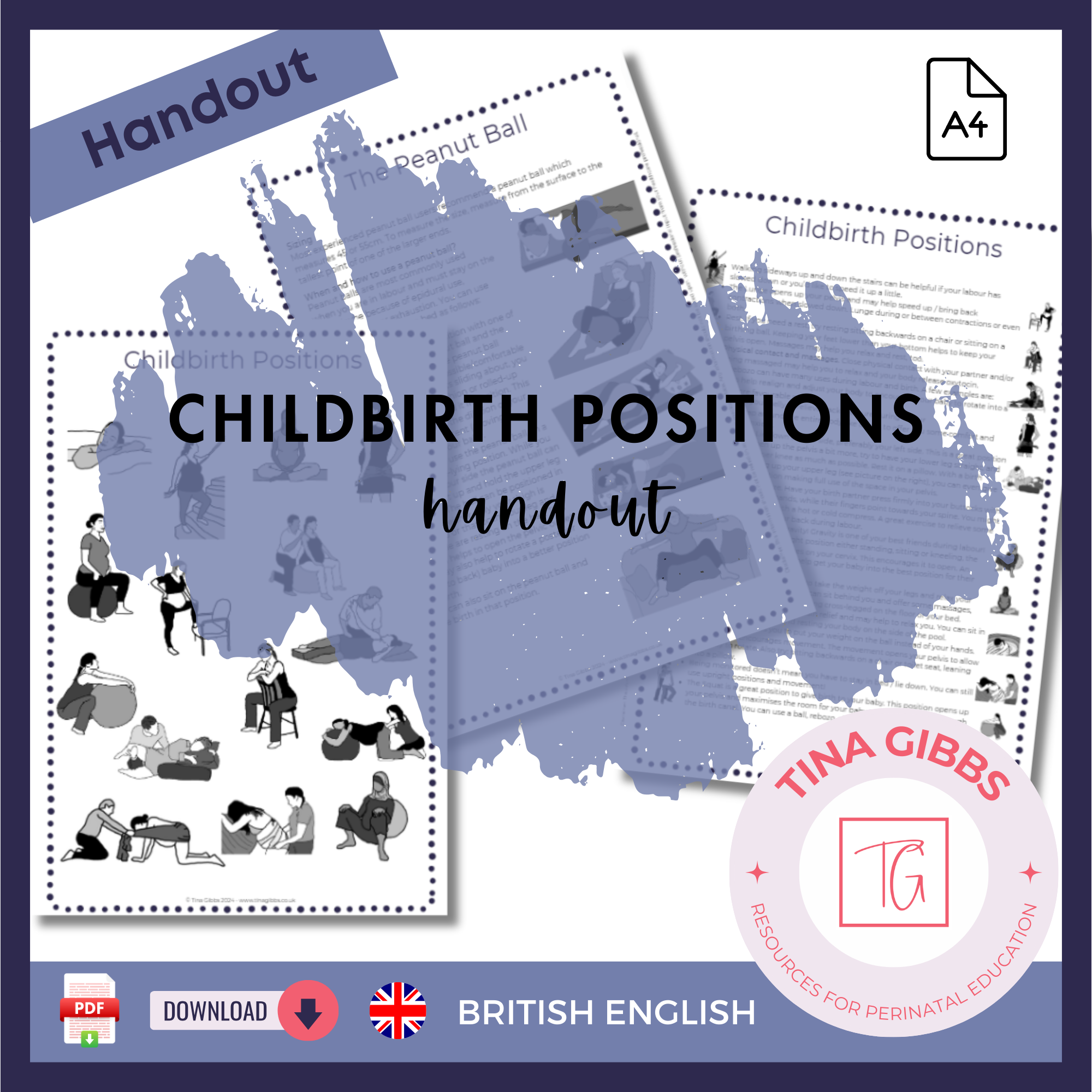 Positions for Childbirth - Handout (pdf) - Tina Gibbs