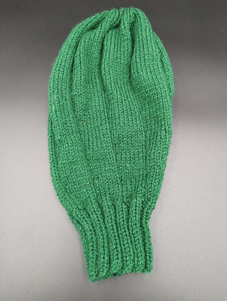 Knitted Uterus Model for Childbirth Education - forest green - Tina Gibbs