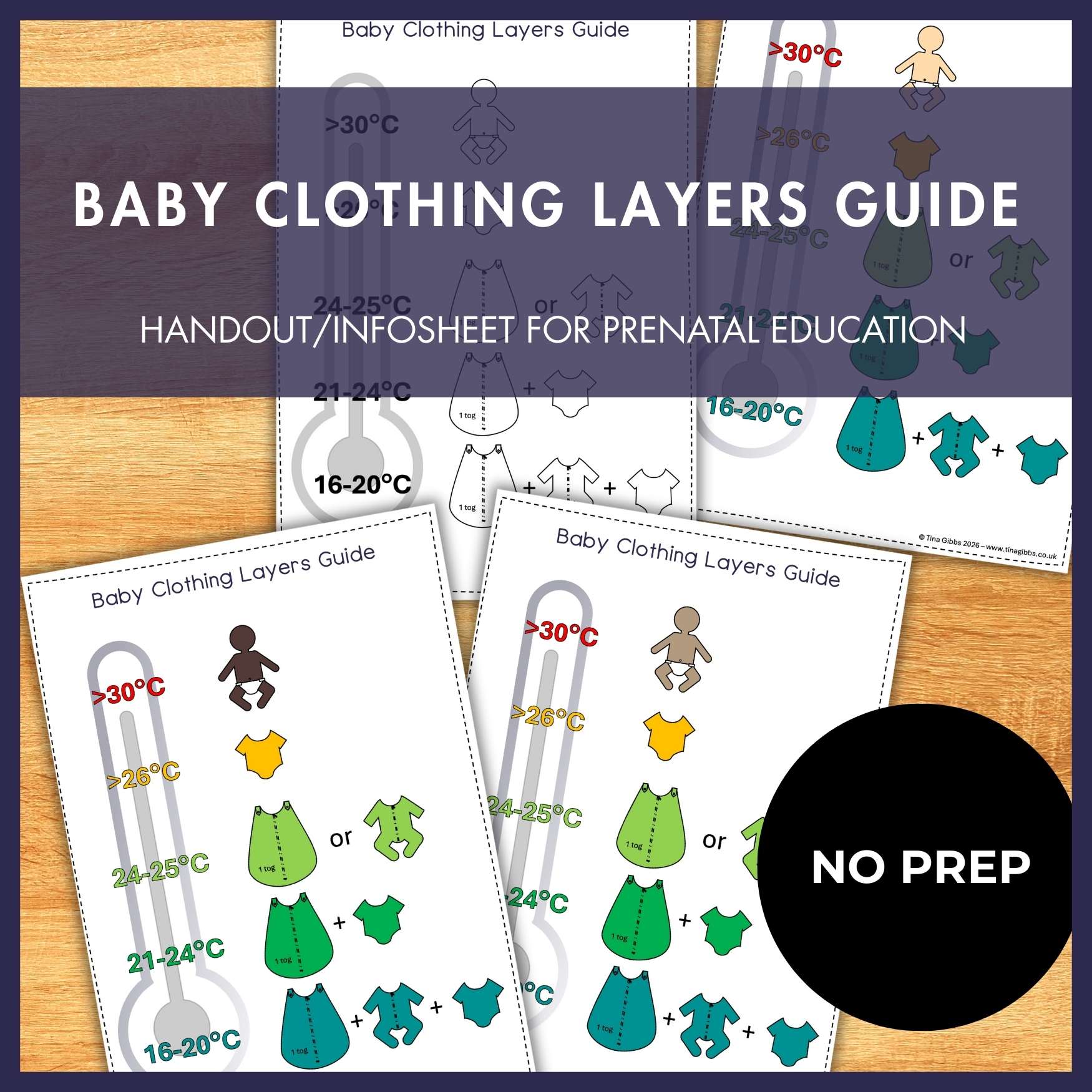 Baby Clothing Layers Guide - Handout (pdf) - Tina Gibbs