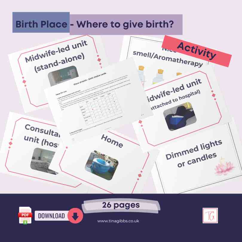 Birth Place - Where to give birth? - Antenatal Class Activity (pdf)
