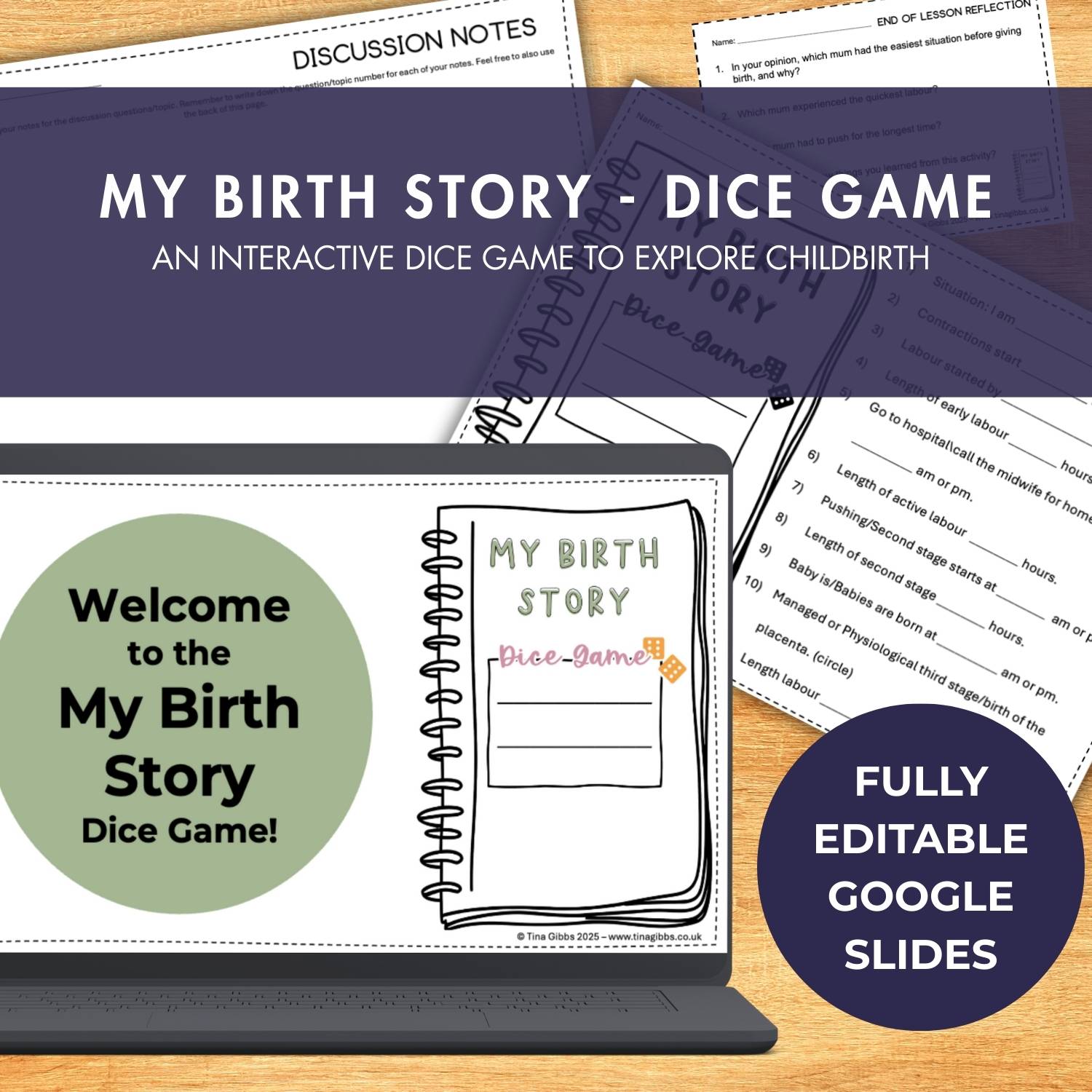 My Birth Story - Interactive Dice Game - Variations of Childbirth